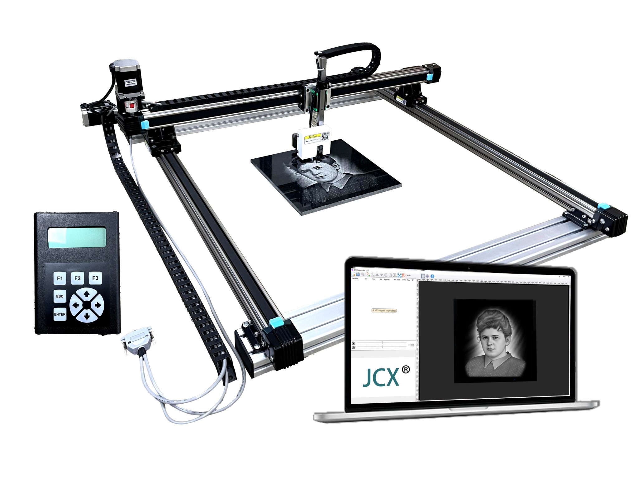 The Durable and Versatile Tombstone Engraver Stone Impact engraving Machine